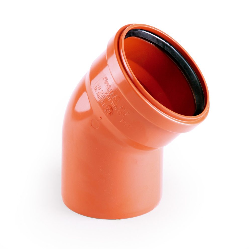 PVC NAL KÄÄNIK 200 nurgaga 45° PRUUN